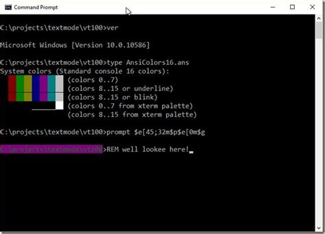 Windows 10 V1511 Adds Support For Ansi Escape Sequences Rwindows10