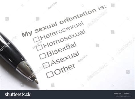 Sexual Orientation Survey Question Answer Choices Stock Photo Shutterstock