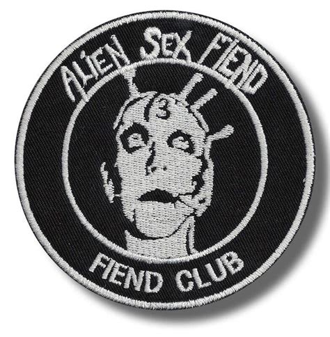 alien sex fiend patch badge applique embroidered iron on 5bb966 etsy