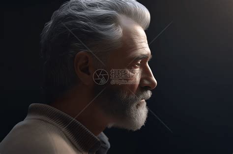 一个德高望重的老人肖像插画图片下载 正版图片600093693 摄图网