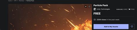 i want to try out unity s particle pack getting started unity