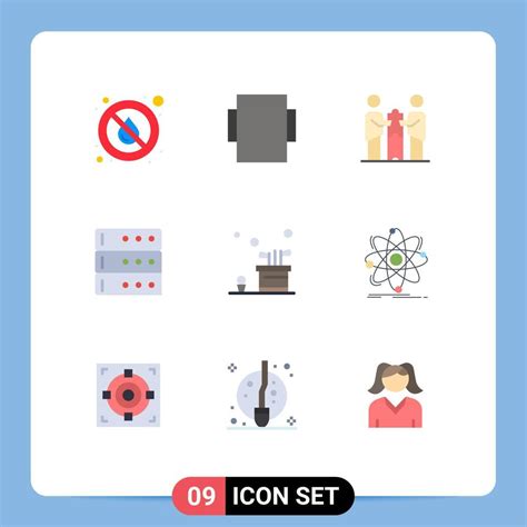 9 Universal Flat Colors Set For Web And Mobile Applications Golf Bag Business Server Data