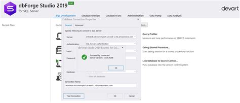Amazon Rds Configuring A Connection To A Sql Server Instance