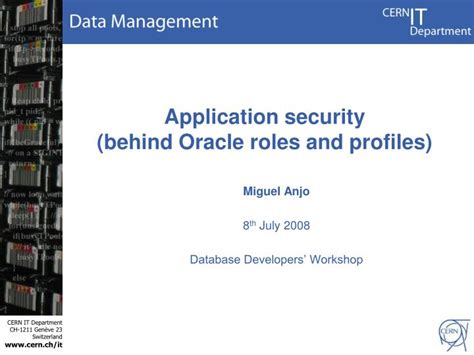 Ppt Application Security Behind Oracle Roles And Profiles Powerpoint Presentation Id3465364