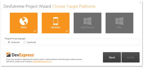 Project Templates DevExtreme JavaScript UI Components For Angular