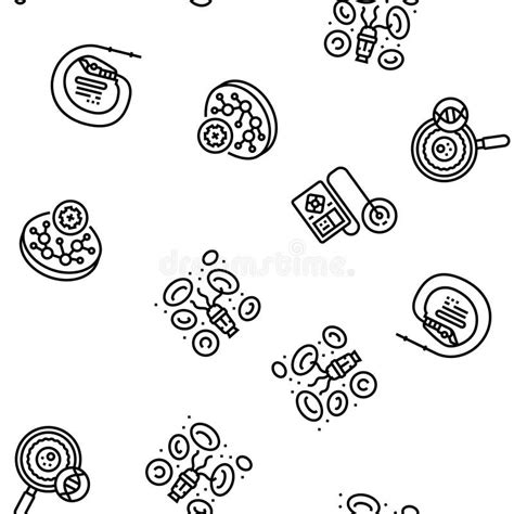 Biomedical Medical Science Vector Seamless Pattern Stock Vector Illustration Of Chemistry