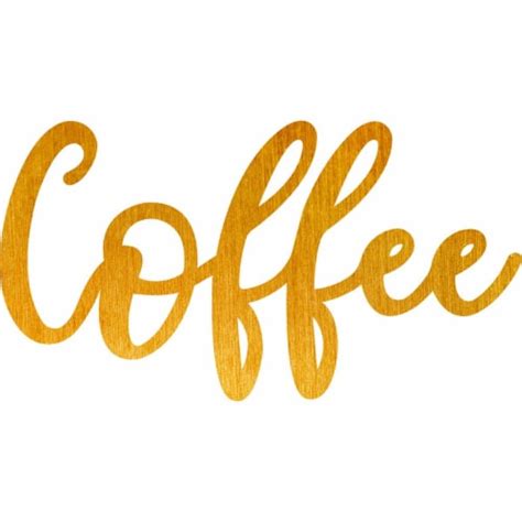 Foreman Metal Works Coffeescript 36 Gold Coffee Script Design 14 Gauge Solid Powder Coated St 1