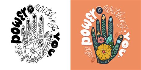 기프트 카드 포스터 및 인쇄 디자인을 위한 손으로 그린 글자 문구 현대 서예 축하 텍스트입니다 꽃 식물에 대한 스톡 벡터 아트 및 기타 이미지 Istock