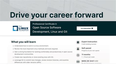 linux foundation เปิดตัวโปรแกรม ‘open source software development linux and git professional