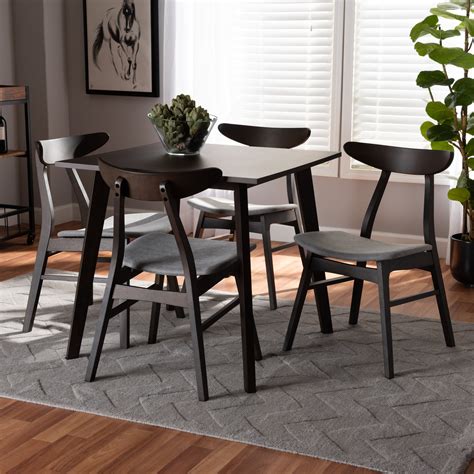 Foundry Select Chikamara 5 Piece Solid Wood Dining Set And Reviews Wayfair