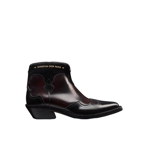 W 디올 웨스트 힐 앵클 부츠 블랙 아마란스 Dior Kream