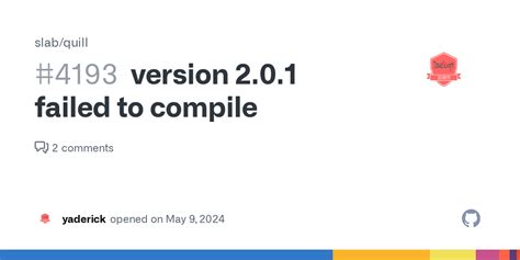 Version 201 Failed To Compile · Issue 4193 · Slabquill · Github