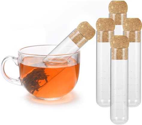 4 Pcs Glass Tea Infuser For Loose Tea Clear And Novel Tea Strainer For Cup And