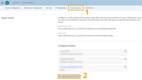 analytics cloud apis oauth client sample docs sap apis getting started guide md at master · sap