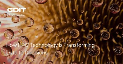 How Hpc Technology Is Transforming Data To Decisions Gdit