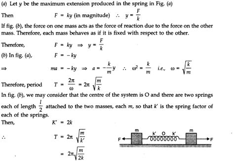 NCERT Solutions For Class Physics Chapter Oscillations
