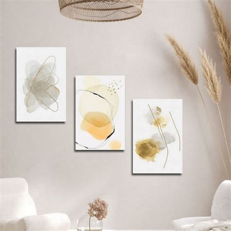 تابلو شاسی بکلیت طرح نقاشی مدرن مینیمال خطی مدل Sh 1795 مجموعه 3 عددی