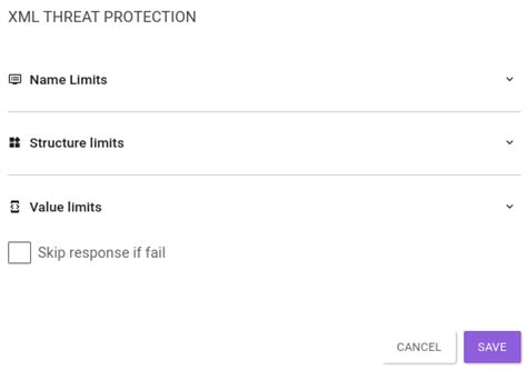 Xml Threat Protection Sensedia Product Documentation