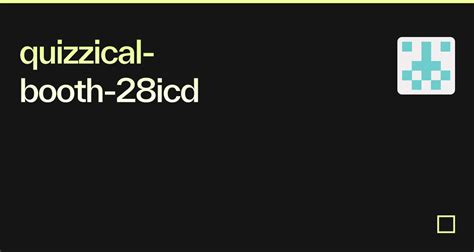 Quizzical Booth 28icd Codesandbox