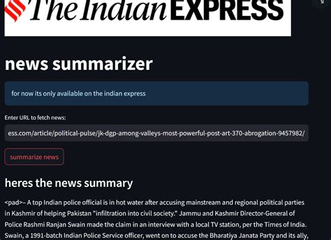 Swapnanil Adhikary On Linkedin Newssummarizer Ai Pegasusmodel Huggingface Innovation