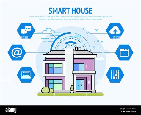 Smart House Technology Of Home Automation Concept Vector Illustration Stock Vector Image And Art