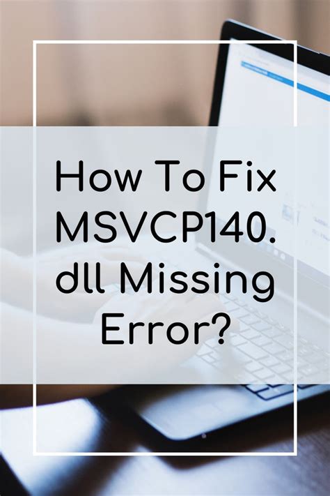 How To Fix MSVCP Dll Missing Error Error Error Code Fix It