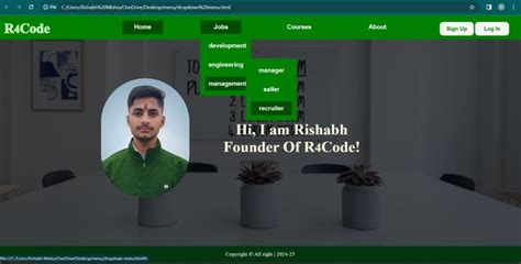 Rishabh Mishra On Linkedin This Is A Dropdown Menu Navigation Bar Made By Me Using Html And Css