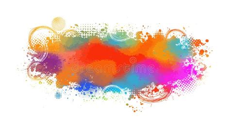Colorful Blot On A White Background Vector Illustration Stock Vector Illustration Of Spray