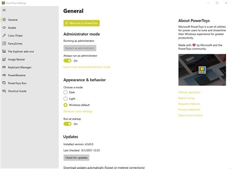 Minimize On Start Up · Issue 12948 · Microsoftpowertoys · Github
