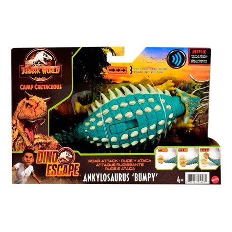 Dinosaurio Jurassic World Dino Escape Ankylosaurus Bumpy Bodega Aurrera En Línea