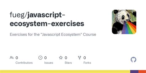 Github Fuegjavascript Ecosystem Exercises Exercises For The Javascript Ecosystem Course