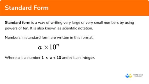 Standard Form Gcse Maths Steps Examples And Worksheet