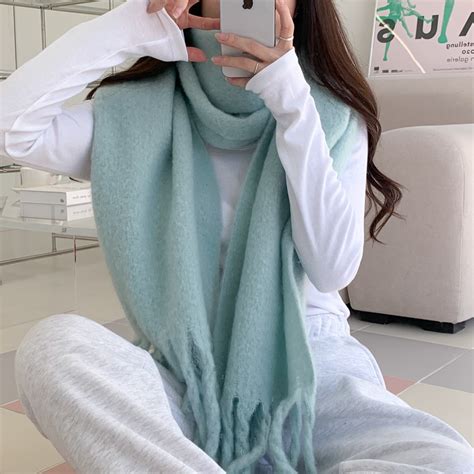 블루씨티 6만장돌파 폭닥 캔디 무지 도톰 빅 목도리 머플러 11color