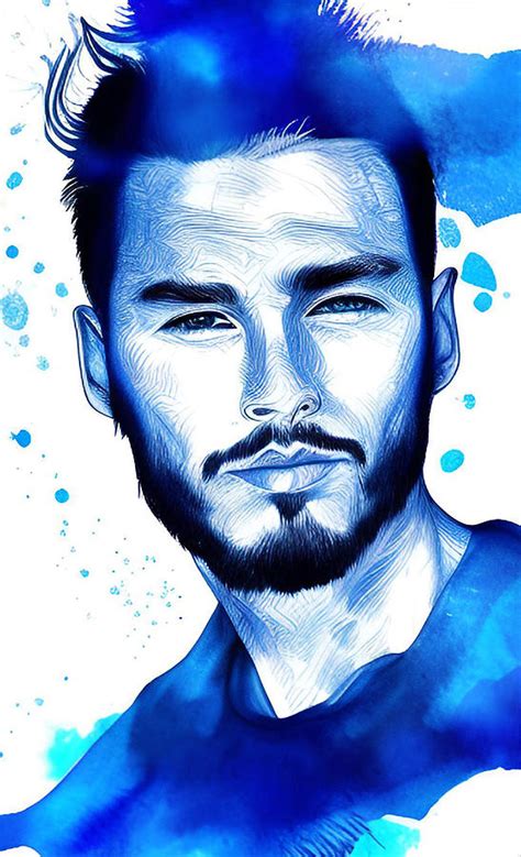 Watercolor Portrait 28 Digital Art By Barroa Artworks Fine Art America