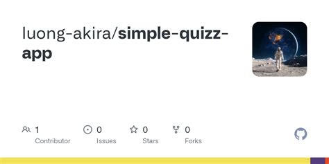 GitHub Luong Akira Simple Quizz App
