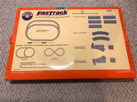 Lionel Fastrack Outer Passing Loop Add On Pack 612031 23922120311 Ebay
