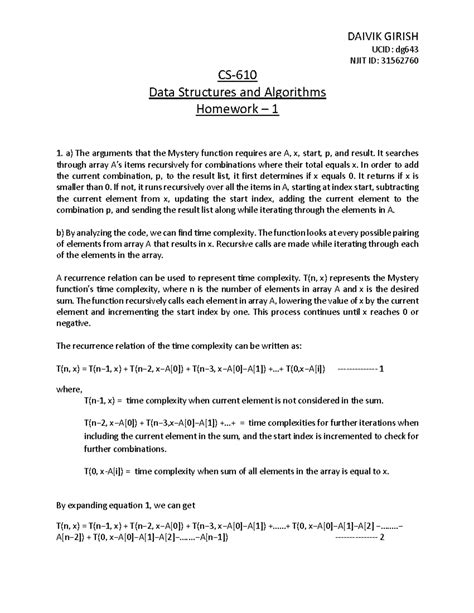 Assighment 1 Dsa Assignment 1 Answers Daivik Girish Ucid Dg6 43