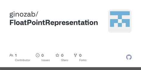 Github Ginozab Floatpointrepresentation