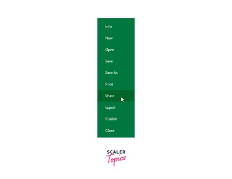 How To Save Workbooks In Excel Scaler Topics