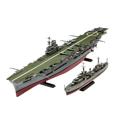 Revell Hms Ark Royal And Tribal Class Destoyer Maanval