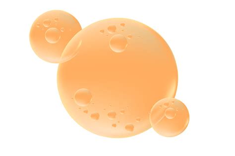 미적 베이지색 복숭아 색 오일 세럼 또는 히알루 론산 또는 콜라겐 분자 나노 3d 세포 벡터 바이오 과학 아이콘 미용 치료 고립