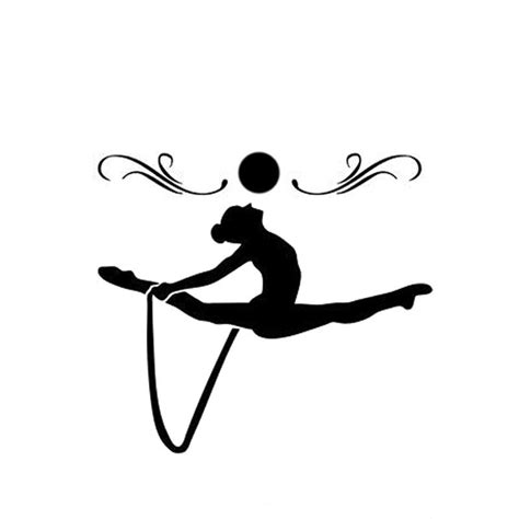 Гимнастка картинка на белом фоне