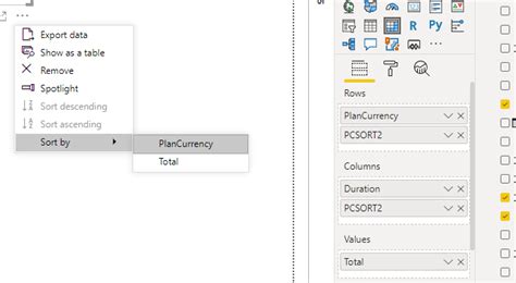 solved reorder matrix columns and rows microsoft fabric community