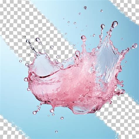 투명 한 배경 에 물 이 ⁇ 아지는 것 프리미엄 Psd 파일