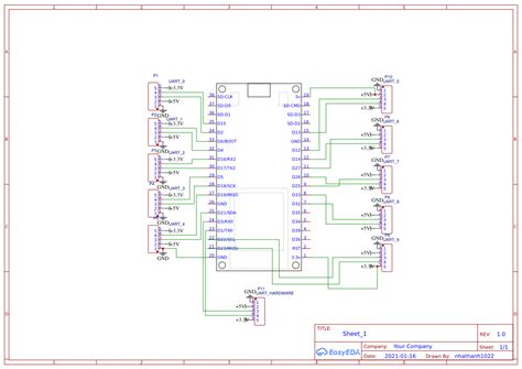 ESP Multiple UART Line OSHWLab