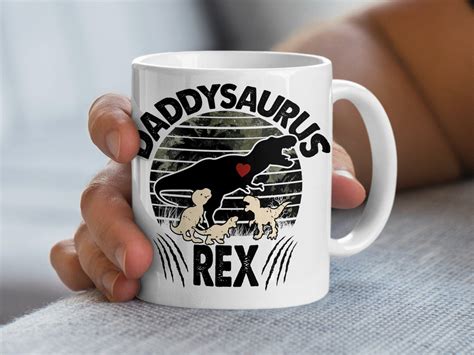 Daddysaurus Rex Mug Dadsaurus Rex Daddy And Me Daddy And Son Or