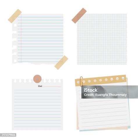 찢어진 빈 메모와 종이 테이프가 붙은 찢어진 종이 메모장 0명에 대한 스톡 벡터 아트 및 기타 이미지 0명 공란 구멍 Istock