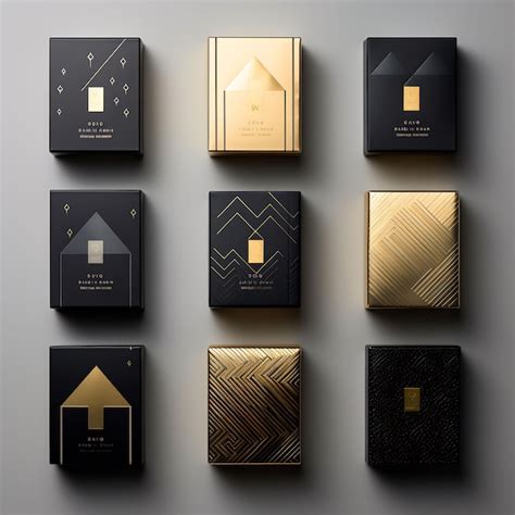 Premium Ai Image A Collection Of Black Boxes With A White Background