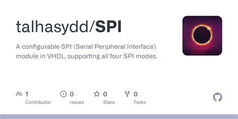 GitHub Talhasydd SPI A Configurable SPI Serial Peripheral Interface Module In VHDL