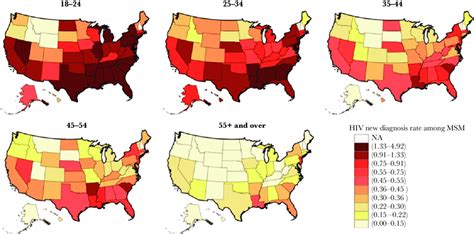 State Level Rate Of New Diagnoses Per Men Who Have Sex With Men In Download Scientific